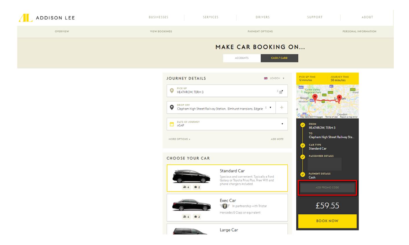 Addison Lee Discount Code for May 2026 - VoucherCodes
