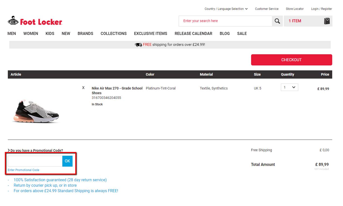 Foot Locker Discount Code - 10% Off in May 2026