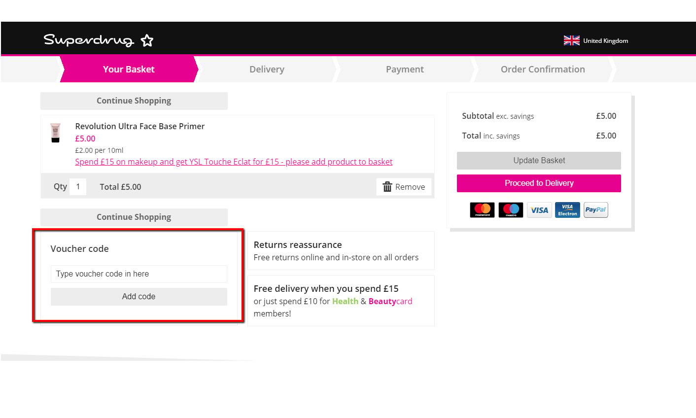 Superdrug Discount Codes - 50% Off in April 2026