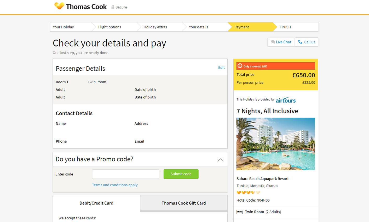 Thomas Cook Discount Code for May 2026 - VoucherCodes